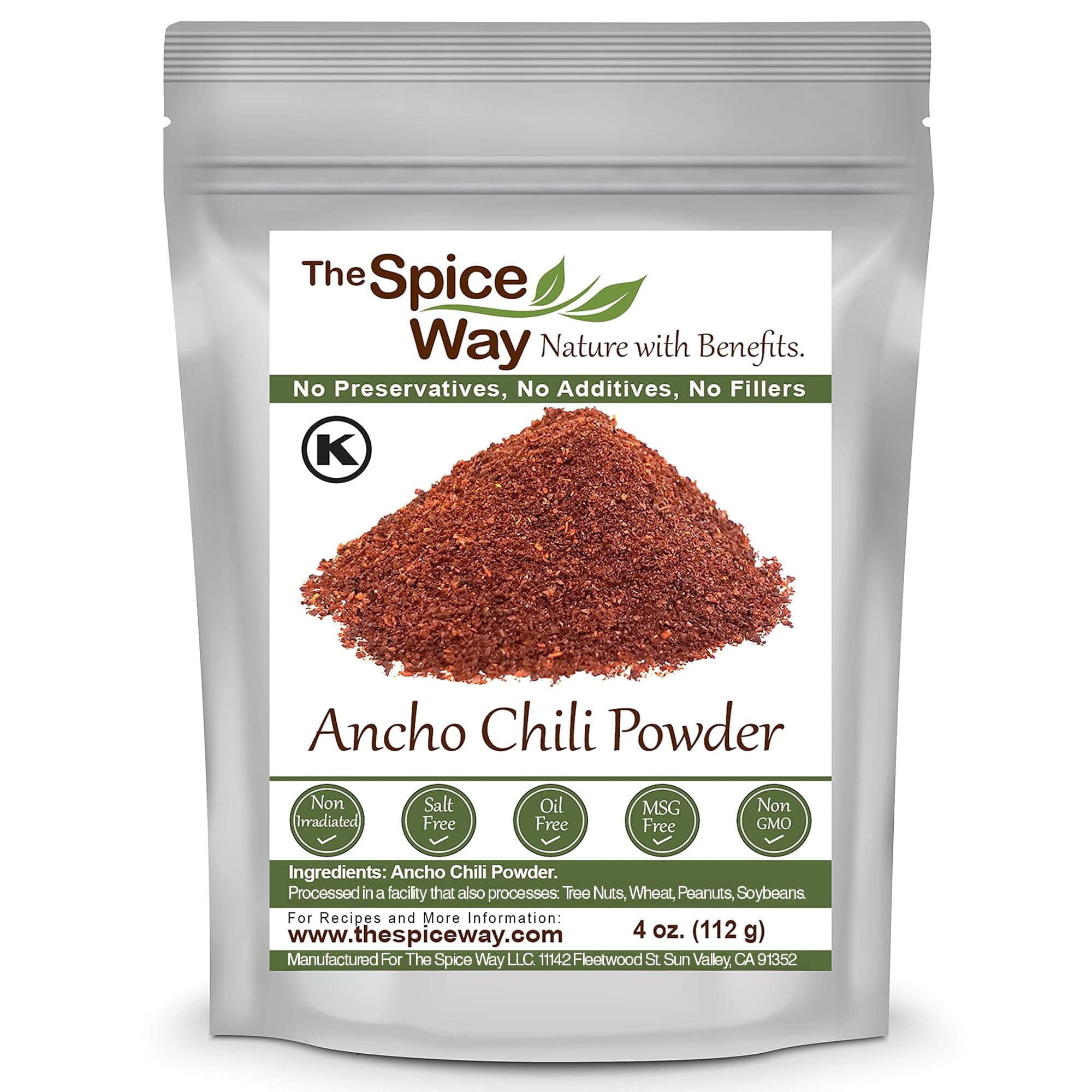 The Spice Way Premium ESF27 Ancho Chile - Pure Ancho Chilli Powder (4 ...