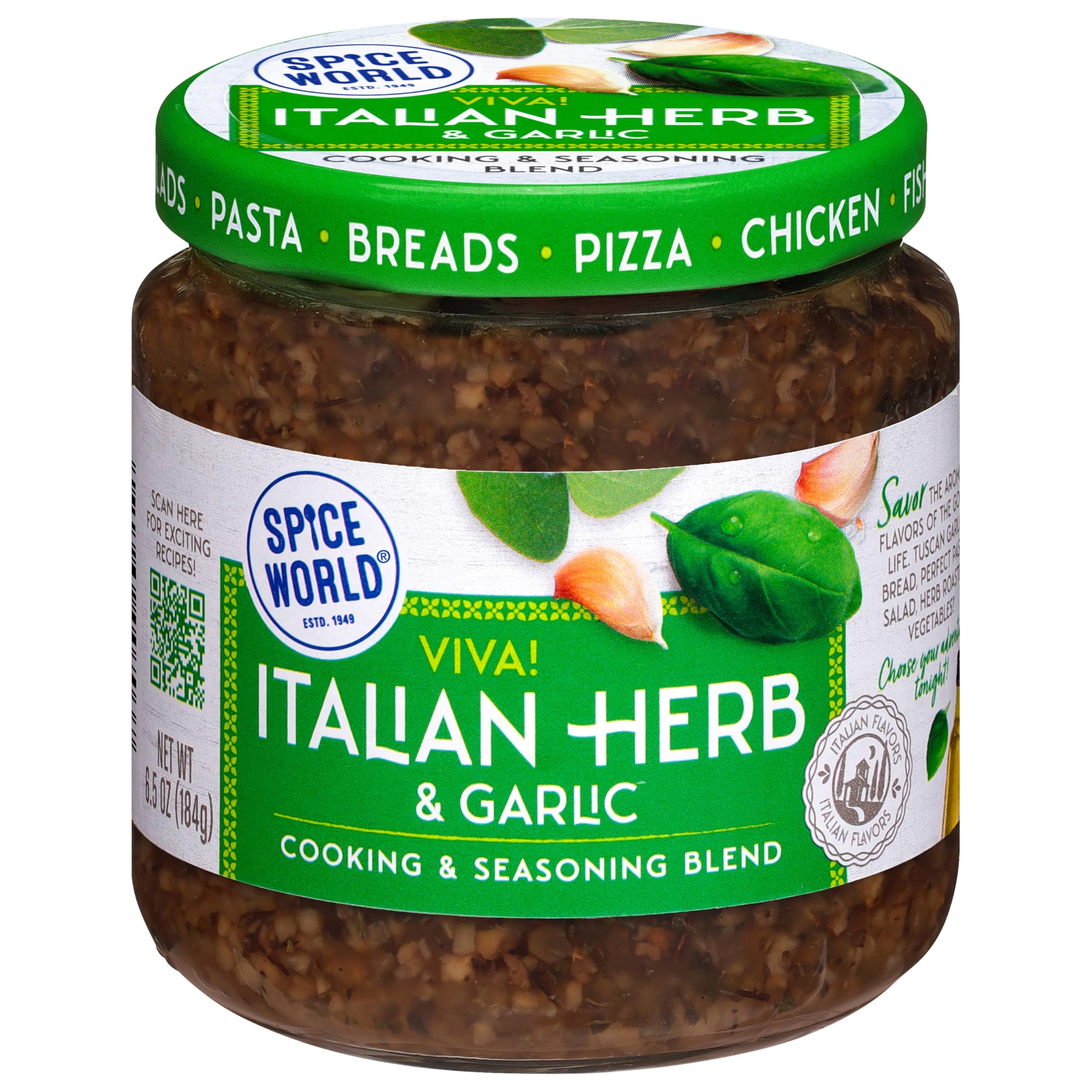 Spice World Garlic and MZF22 Italian Herb Seasoning Ready-to-Use ...
