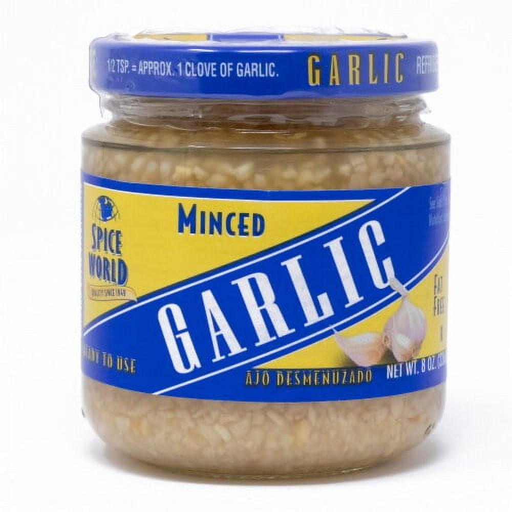 Spice World Minced Garlic-8 oz - Walmart.com