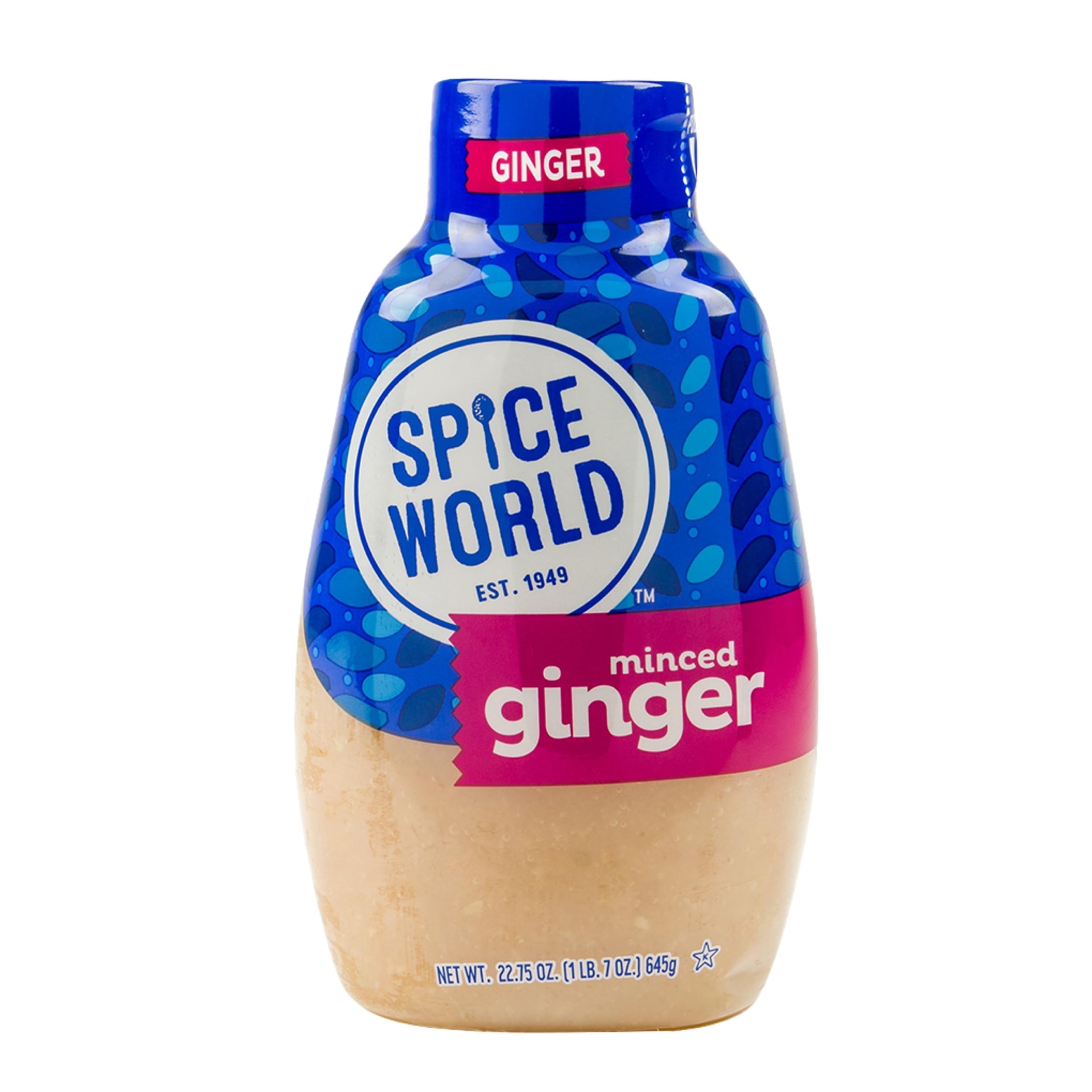 Spice World Squeezable Minced RRF12 Ginger - 22.75oz Ready-to-Use ...