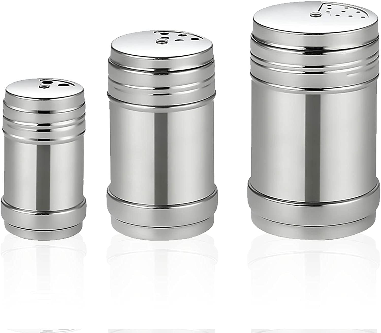 Spice shaker with lid, 3 pieces spice jars spice jars salt and pepper ...