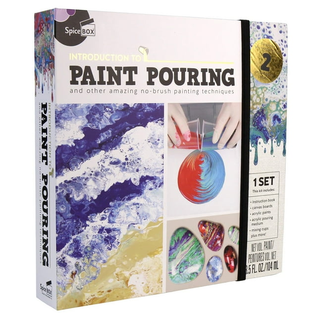 SpiceBox Introduction to Paint Pouring Kit - Unleash Your Creativity ...