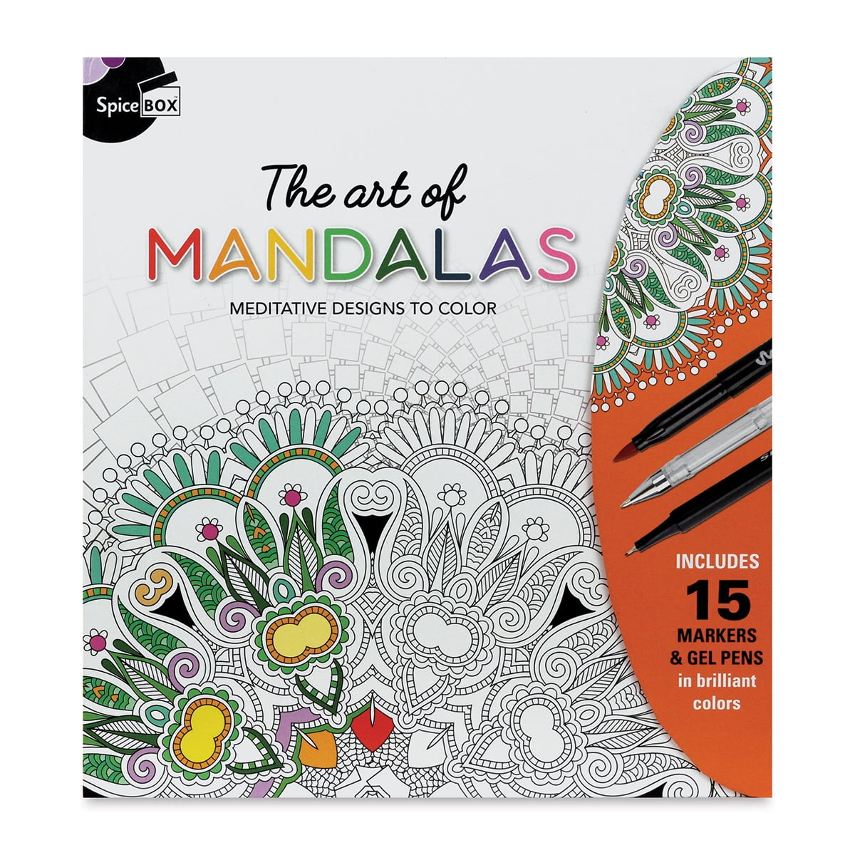 SpiceBox Sketch Plus Deluxe The Art of Mandalas Coloring Kit - Walmart.com
