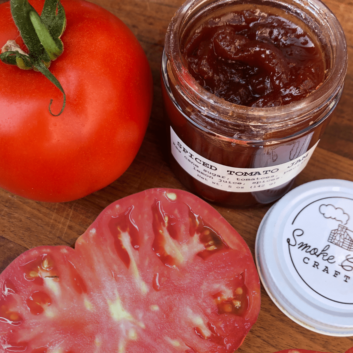 Spiced Tomato Jam, 5 oz - Craft, Gourmet, Unusual Jams & Jellies Made ...