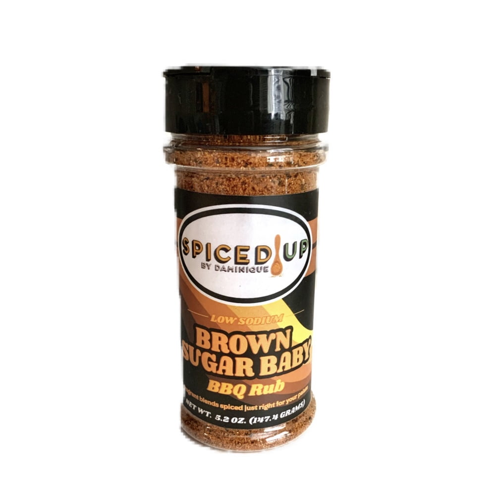 Spiced Up by Daminique Brown Sugar Baby BBQ Rub Seasoning, 8oz Bottle ...