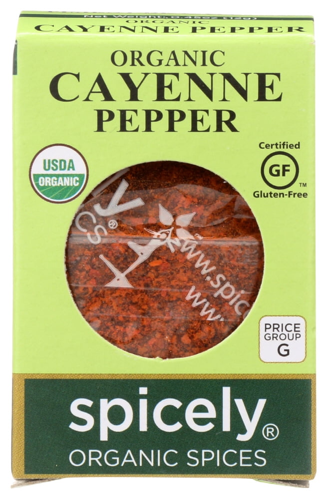 Spicely Organics Organic Cayenne Pepper, .45 Oz - Walmart.com