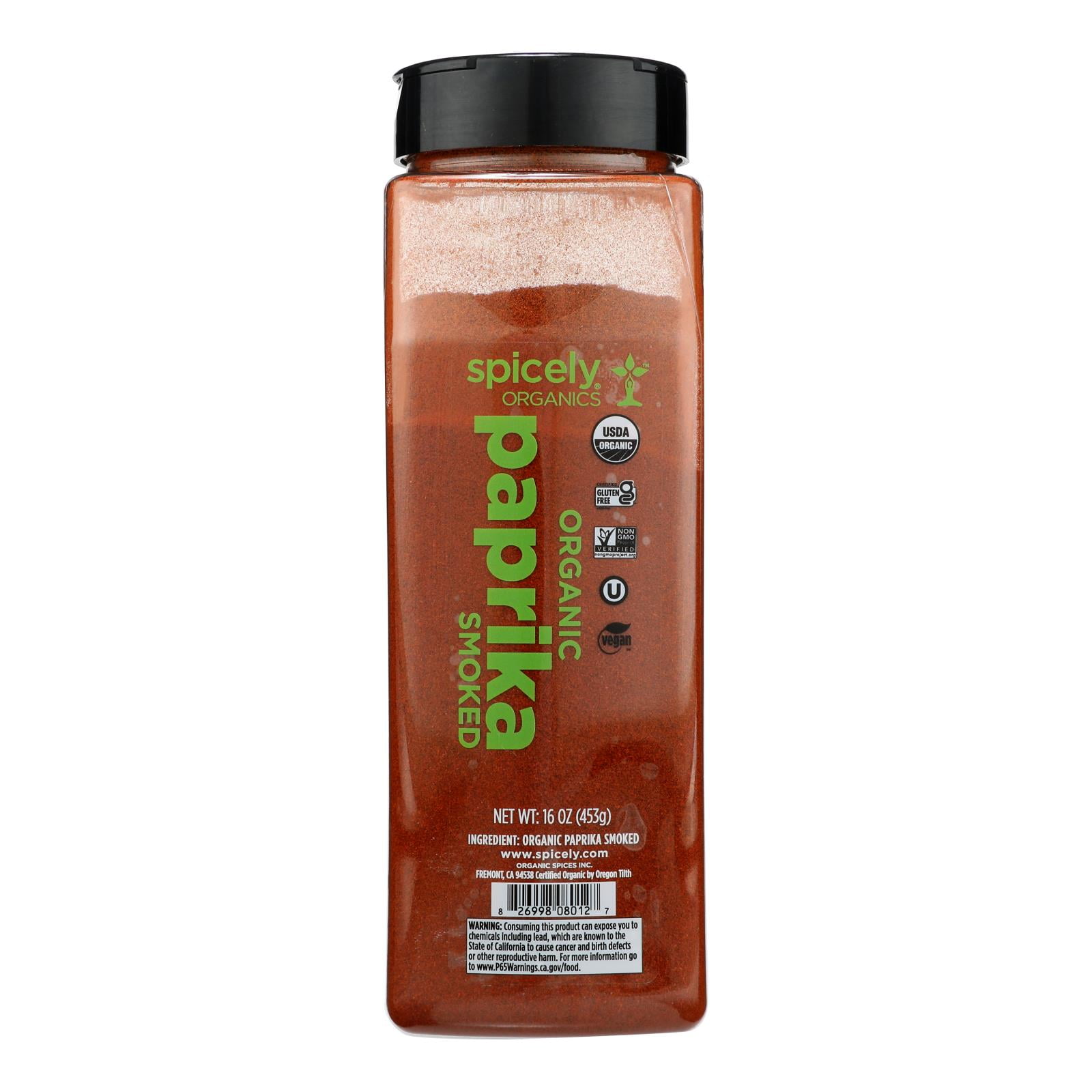 Spicely Organics - Paprika Organic Smoked - Case of 2-16 ounces ...