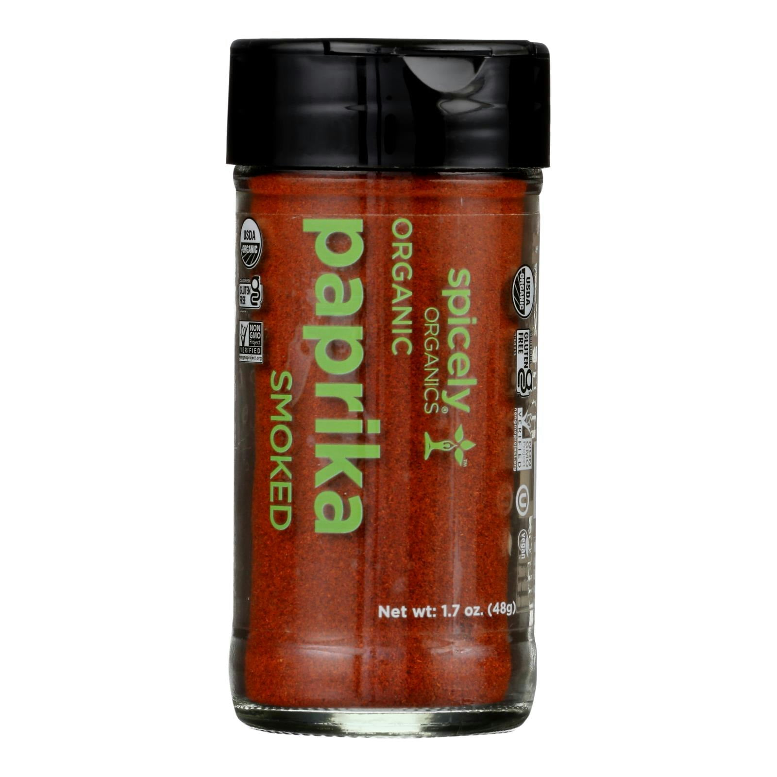 Spicely Organics Spice Smoked Paprika Jar 1.7 oz (Pack of 6) - Walmart.com