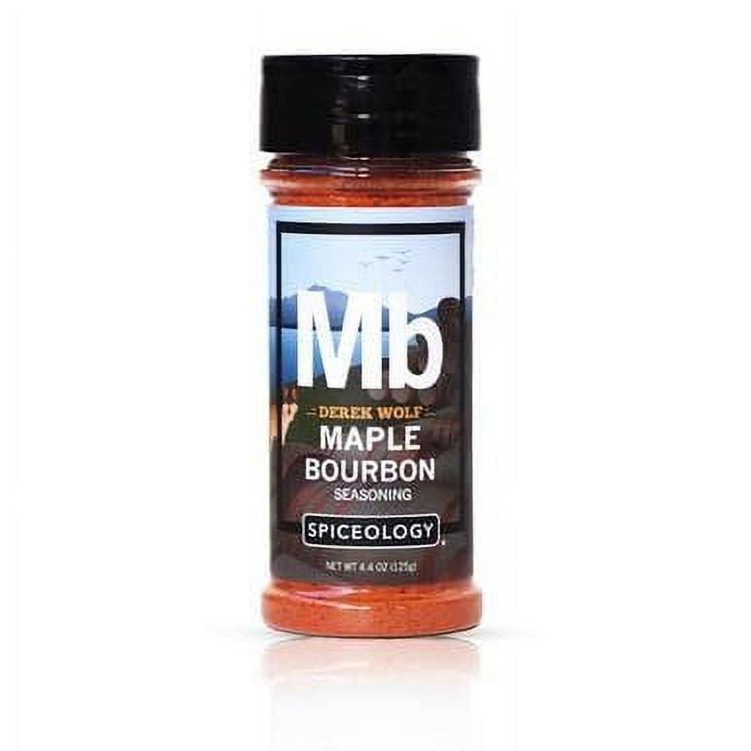 Spiceology Derek Wolf BBQ Rub, Maple Bourbon Flavor, 4.4 oz Jar for ...