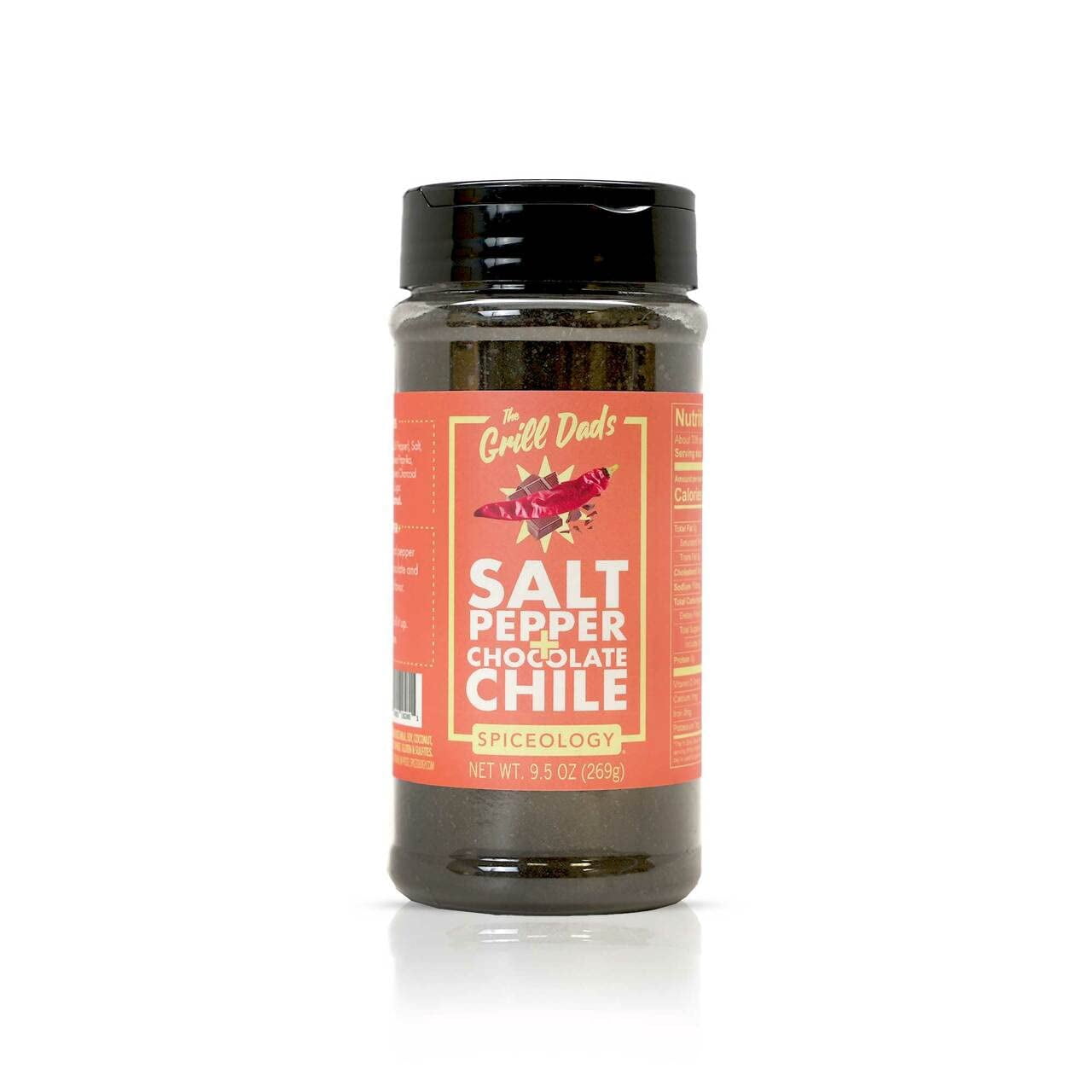 Spiceology & The Grill IRF13 Dads - Salt Pepper + Chocolate Chile BBQ ...