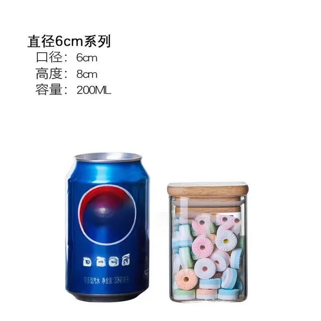 Spices And Bamboo Container Jar Cover Candy Lids Jars Kitchen Lids for ...