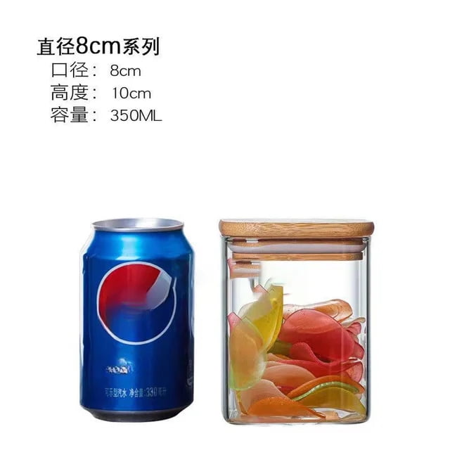 Spices And Bamboo Container Jar Cover Candy Lids Jars Kitchen Lids for ...