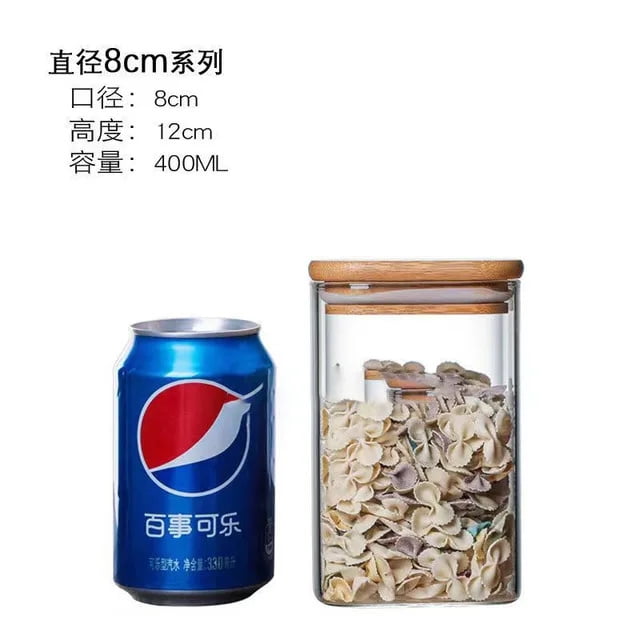 Spices And Bamboo Container Jar Cover Candy Lids Jars Kitchen Lids for ...