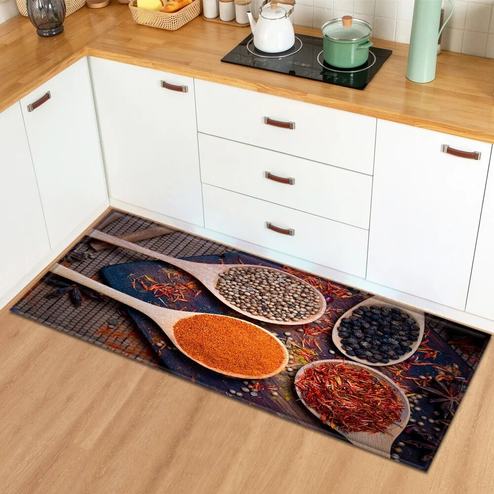 Spices Kitchen Mat Home Entrance Doormat Hallway Balcony Bathroom Anti ...