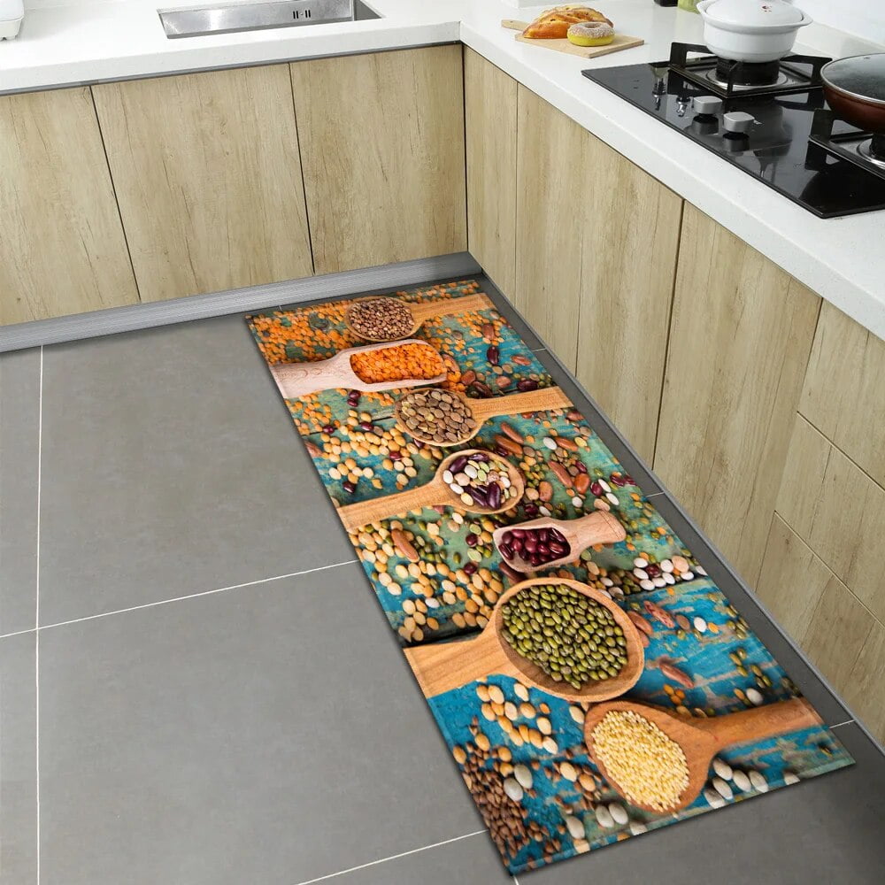 Spices Pattern Kitchen Carpet Entrance Doormat Living Room Bedroom ...