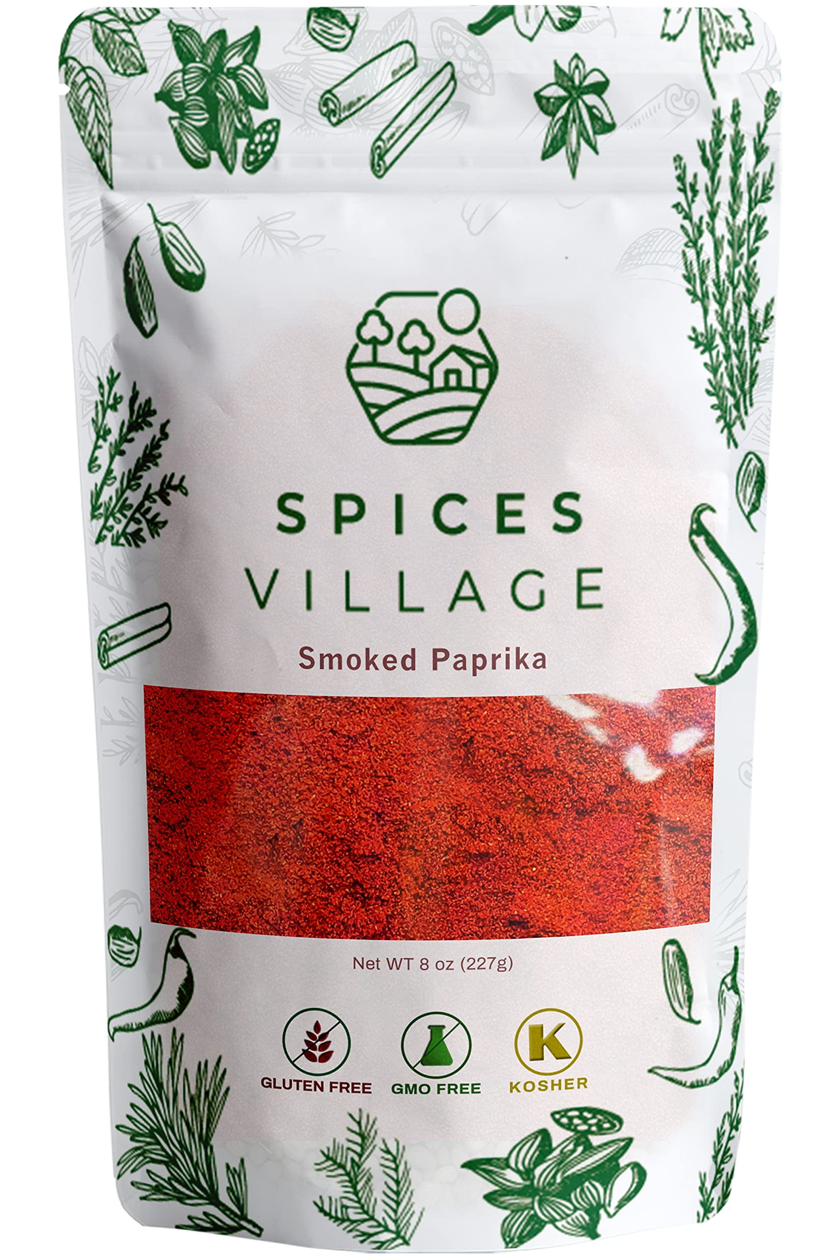 Spices Village Smoked Paprika SAF21 Powder (8 oz), Ground Paprika ...