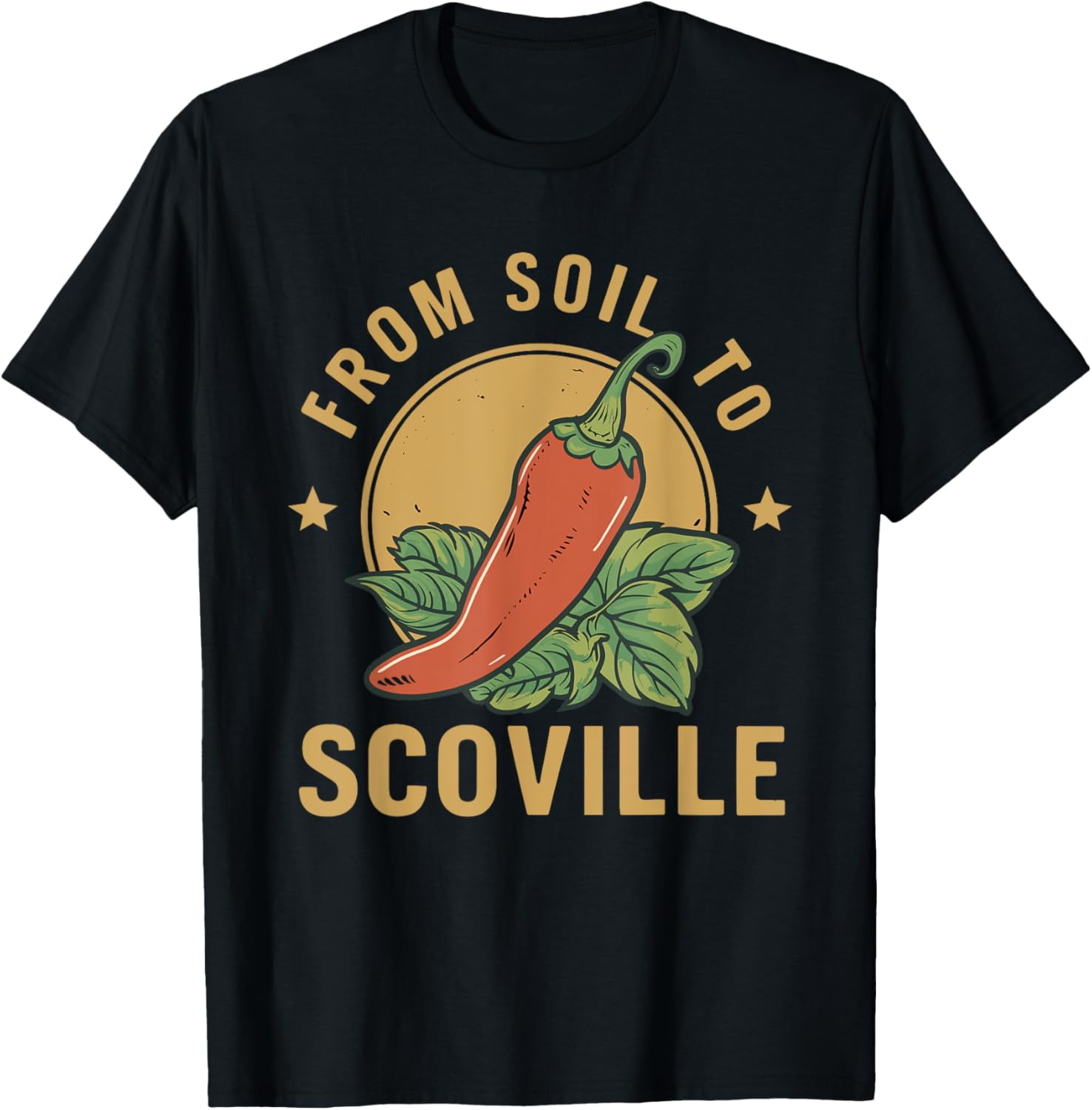 Spicy Food Lover Chili Peppers Chef Spice Scoville scale T-Shirt ...