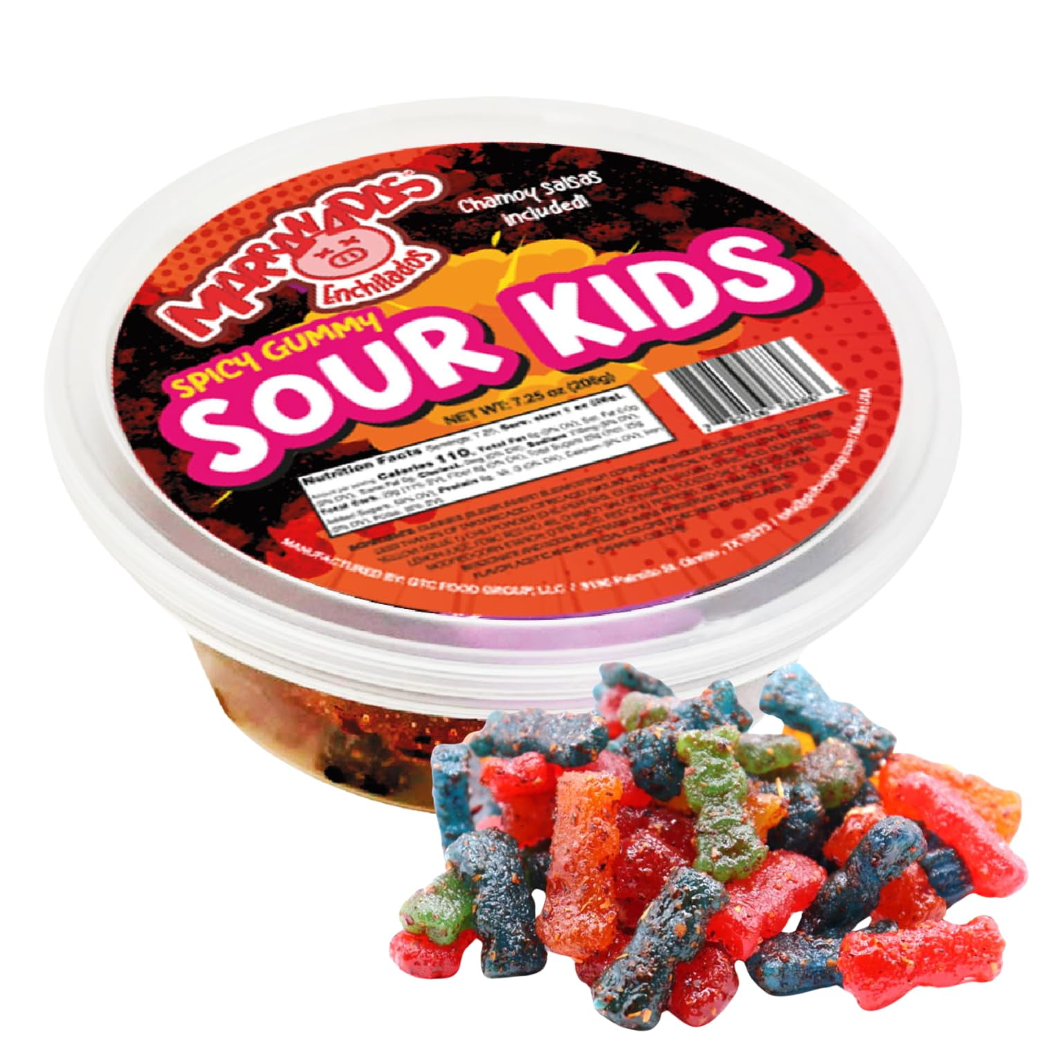 Spicy Gummy Mexican Candy, Sour Gummies, Peach Rings, Gummy Worms ...