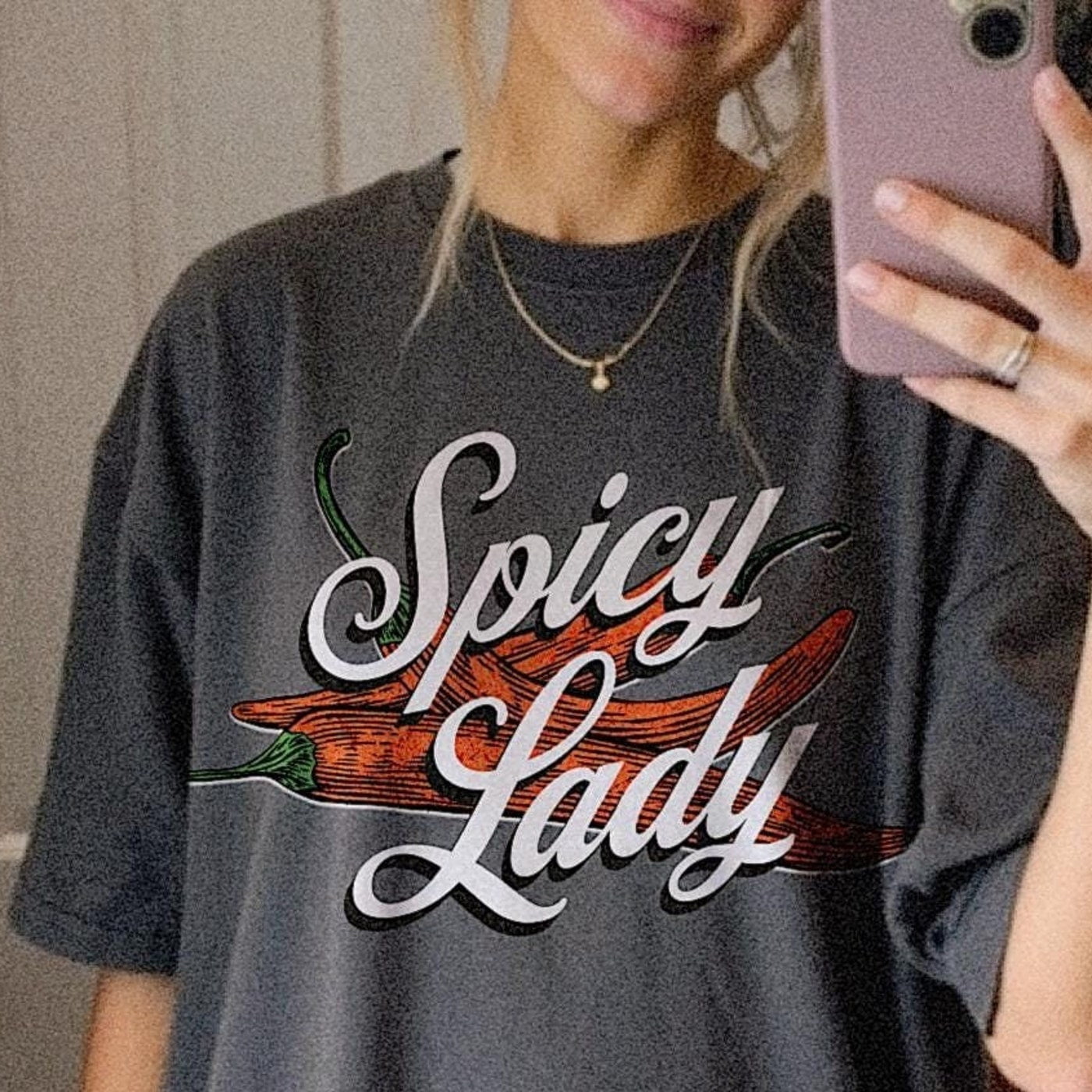 Spicy Lady Tee, Valentine’s Day Feminist Girl Power Graphic, Sassy Edgy ...