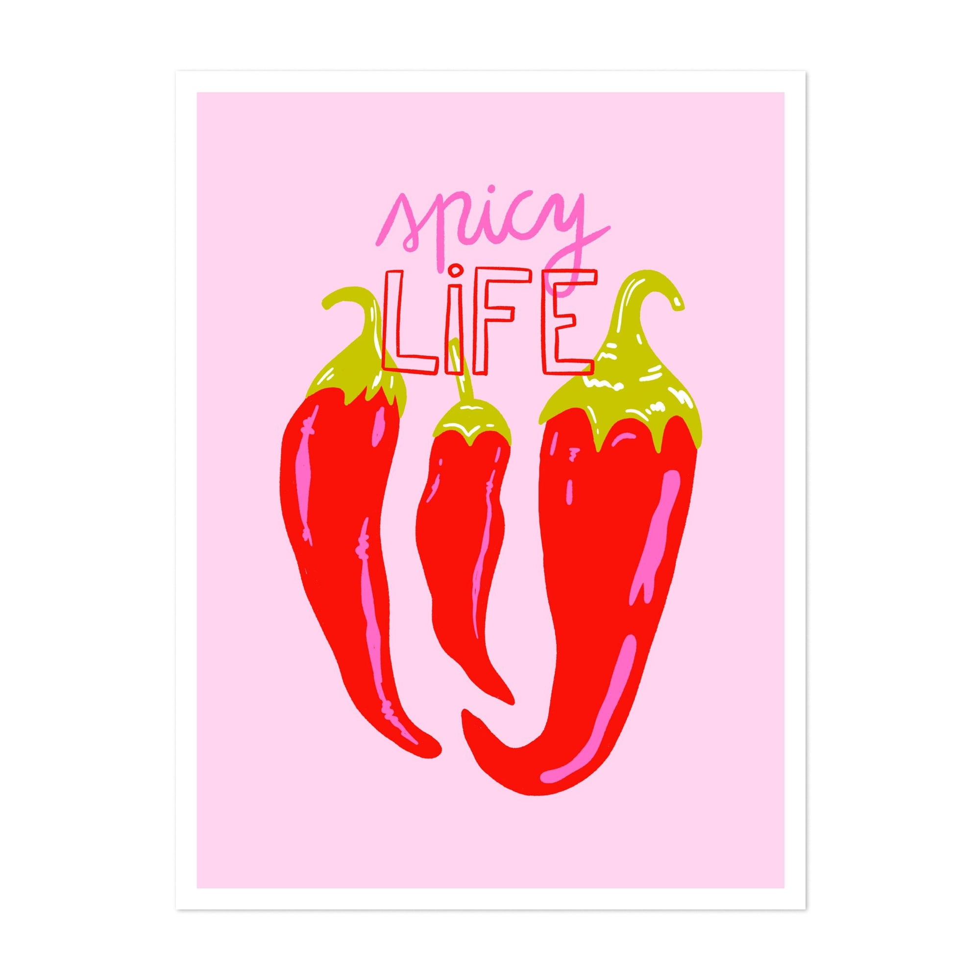 Spicy Life - Digital Art Quote Pop Art Humor Modern Art Typography ...