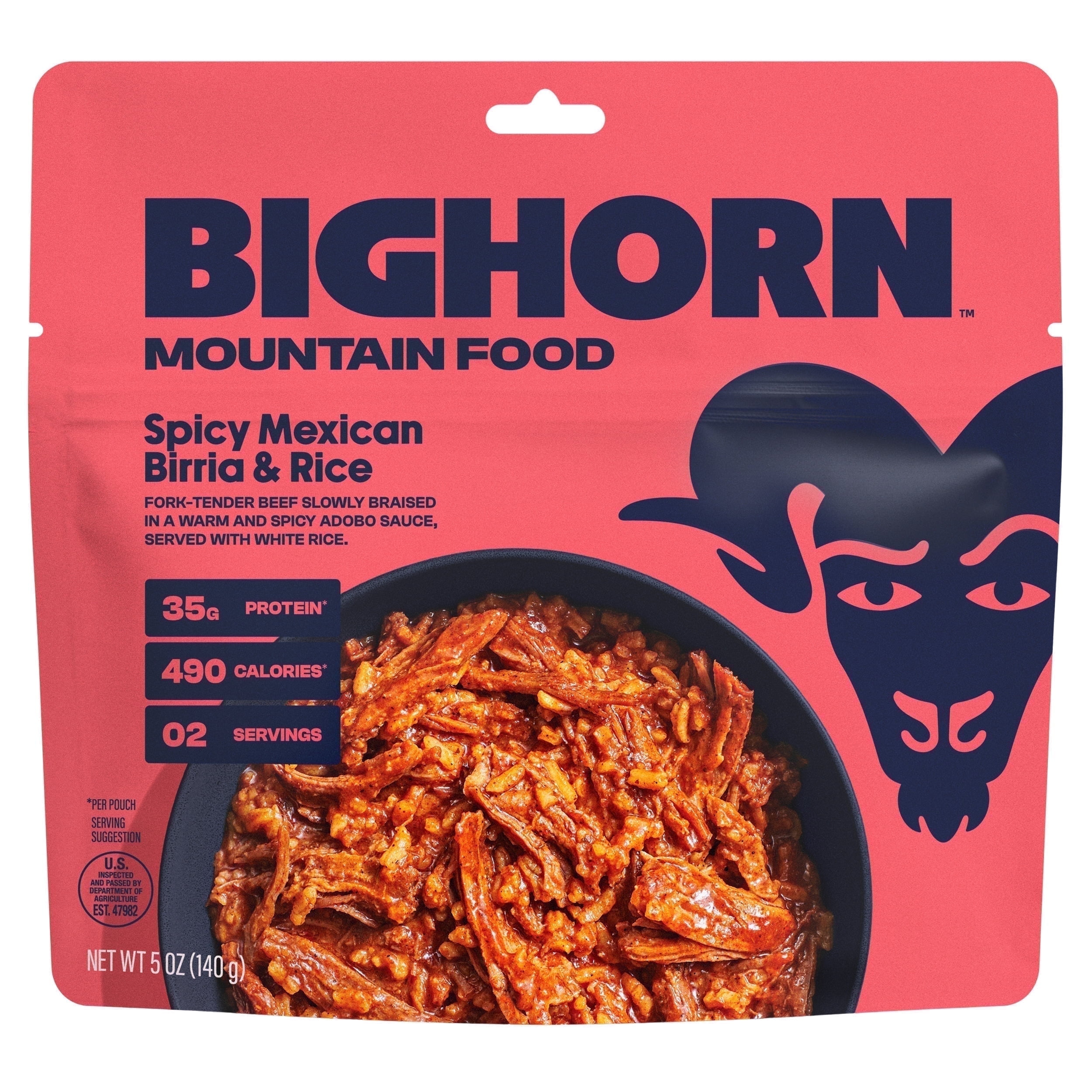 Spicy Mexican Birria & Rice, Freeze Dried Backpacking Meals, 2 Servings ...