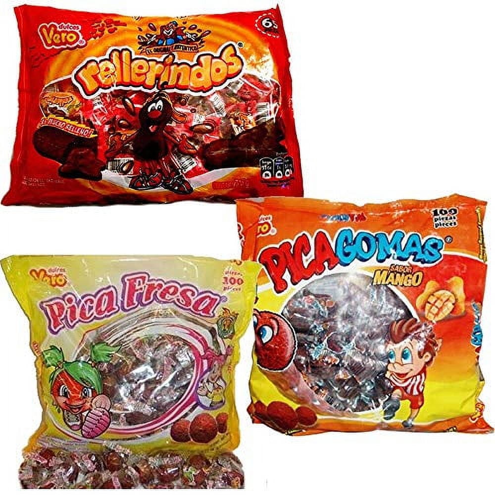 Spicy Mexican Candy Kit Including Vero Rellerindos, Mango Pica Gomas ...