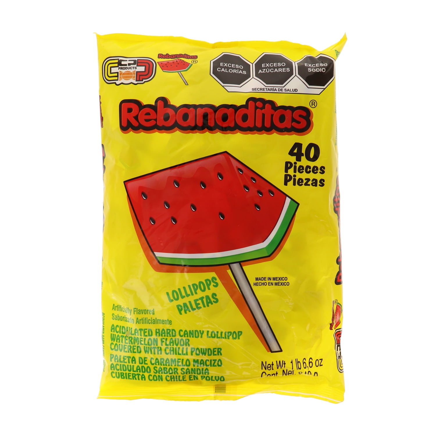 Vero Chili Watermelon Rebanaditas Lollipops, Spicy Mexican Candy Party ...