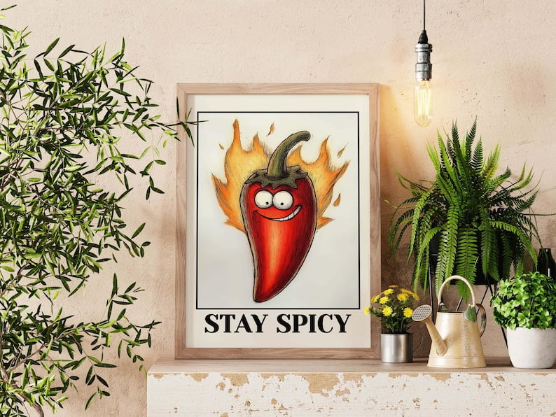 Spicy Personality Print, Bold Pop Art, Funny Motivational Poster for ...
