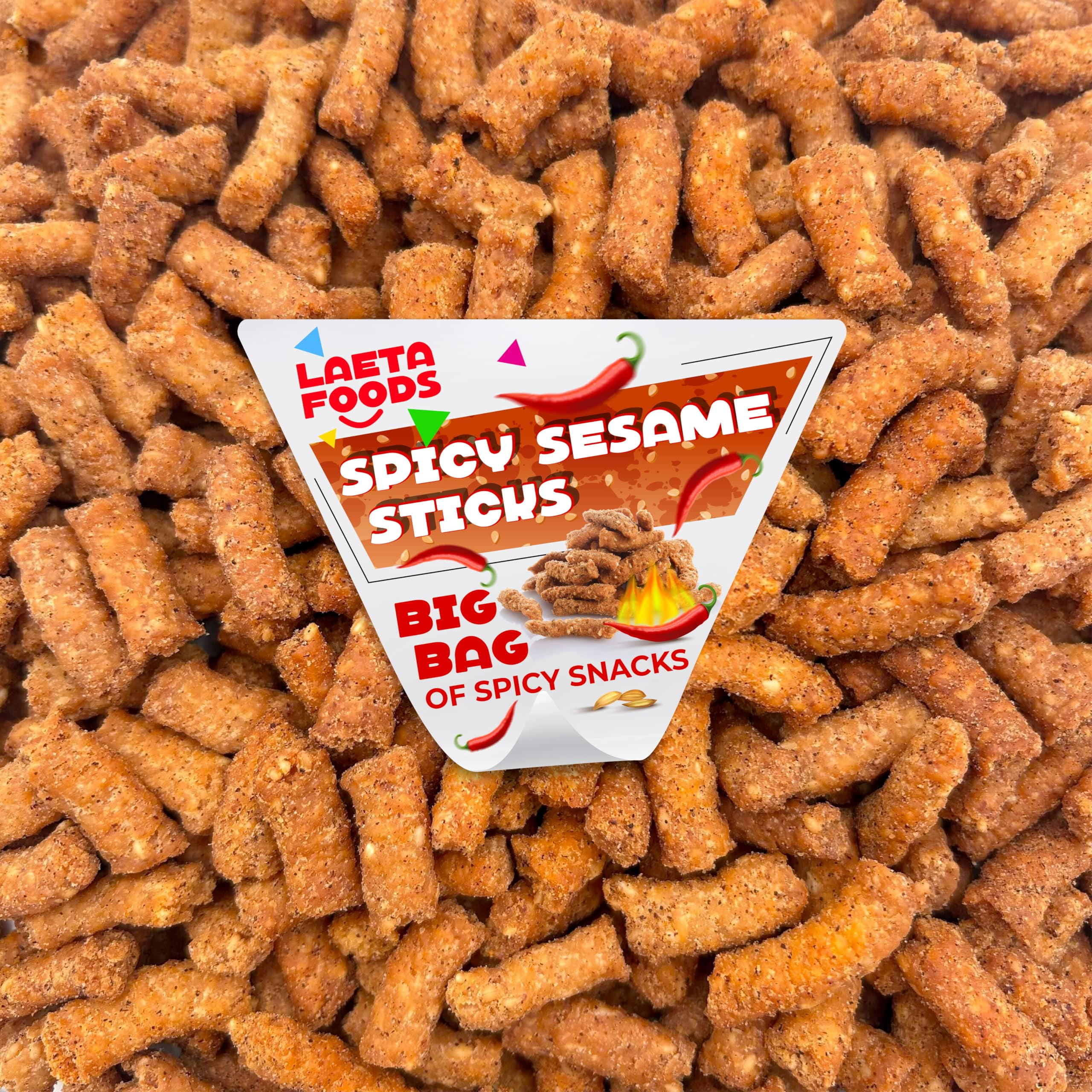 Spicy Sesame Sticks, Crunchy RRF12 Snack (2 Pound Bag) - Walmart.com