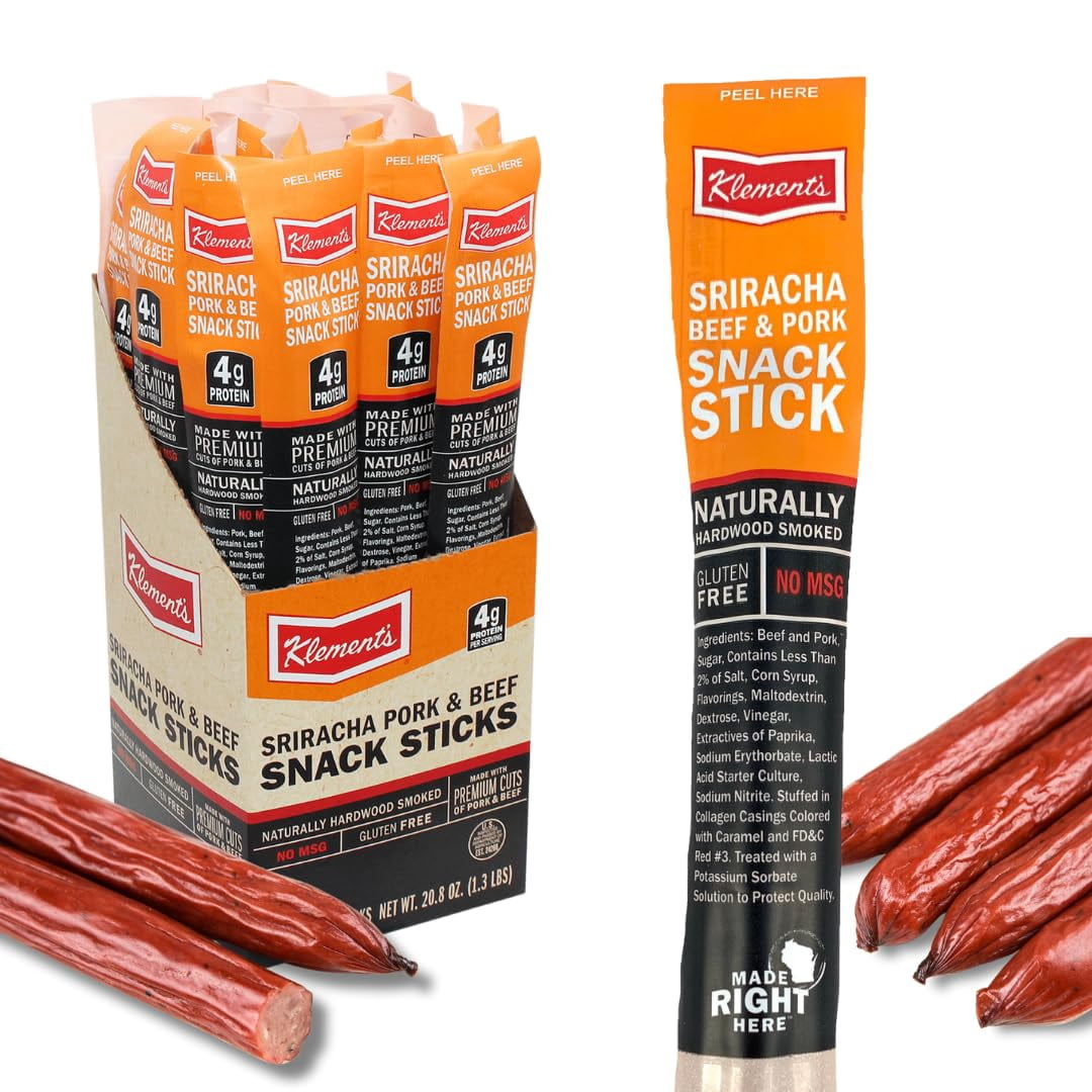 Spicy Sriracha Meat Sticks IRF13 | Bold Flavor, High Protein, Low Carb ...