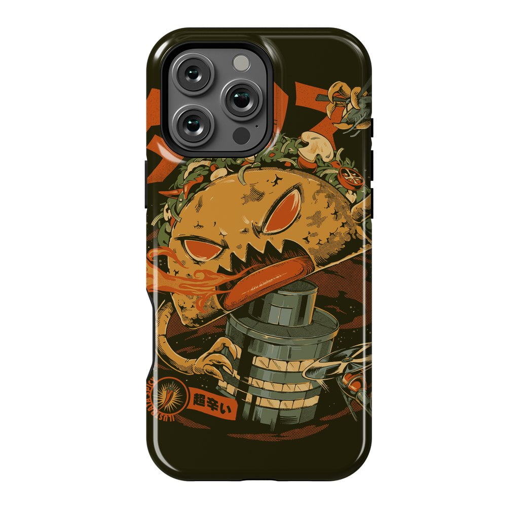 Spicy Taco Attack Tough Cases Fun Food Art for iPhone 11-17 Protection ...