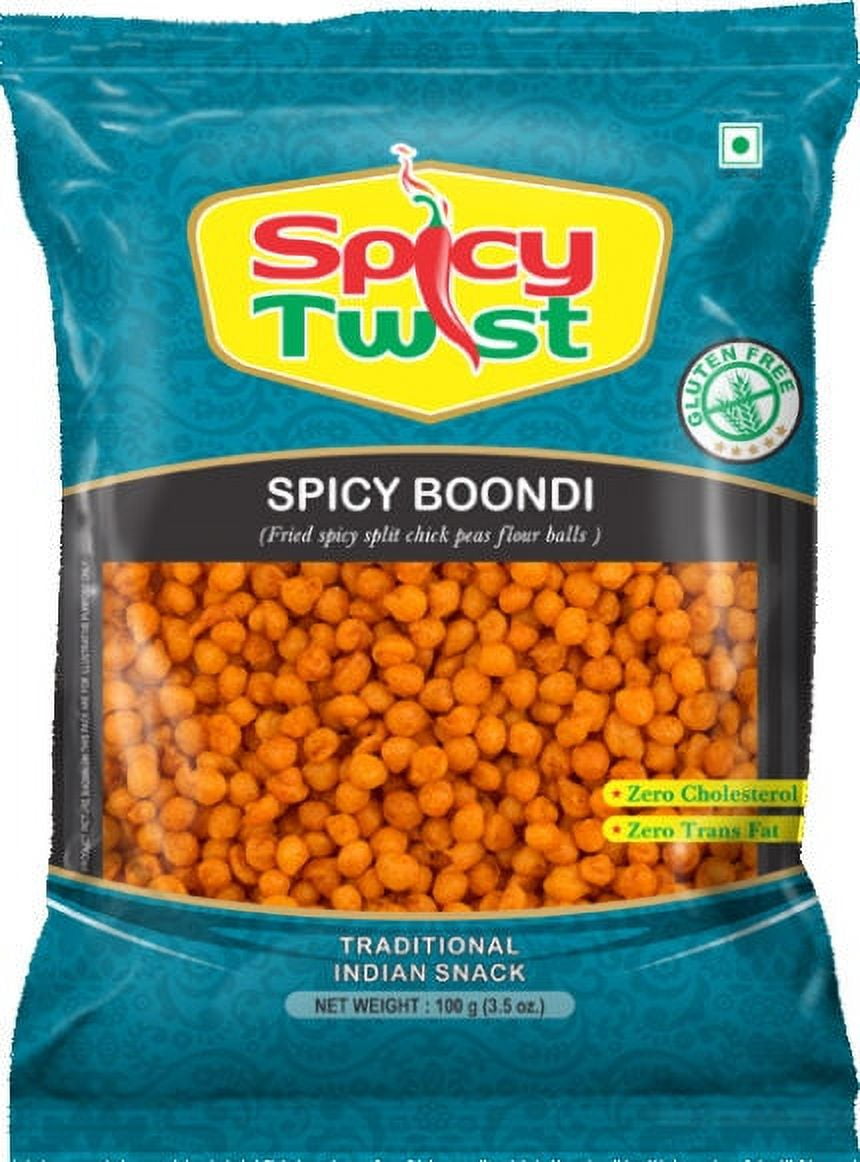 Spicy Twist -Indian Snack- Spicy Boondi (3.5 oz.) - 1 Pack - Walmart.com