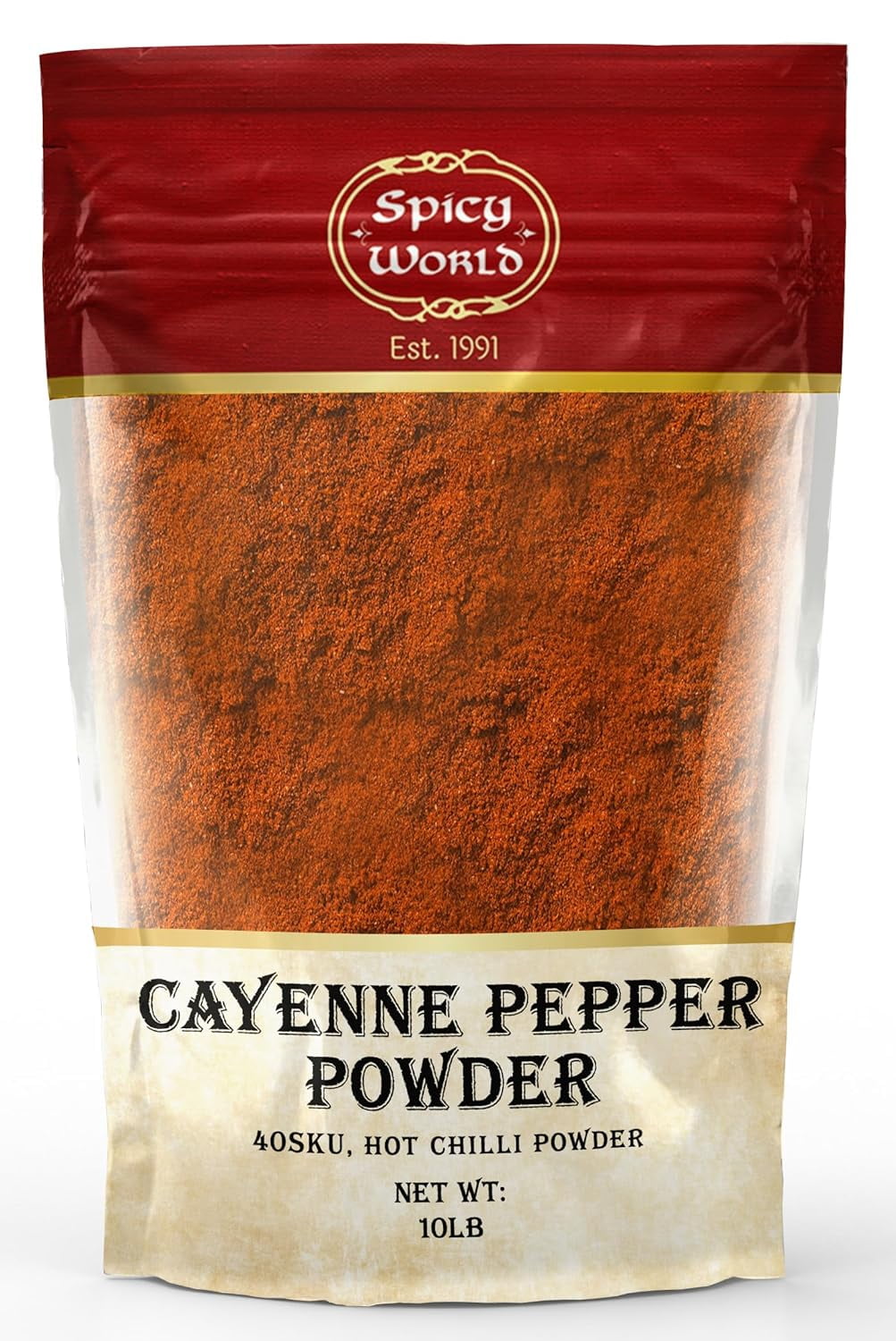 Spicy World Cayenne Pepper Powder Ground Chili Pepper 10 Pound Bulk Bag ...