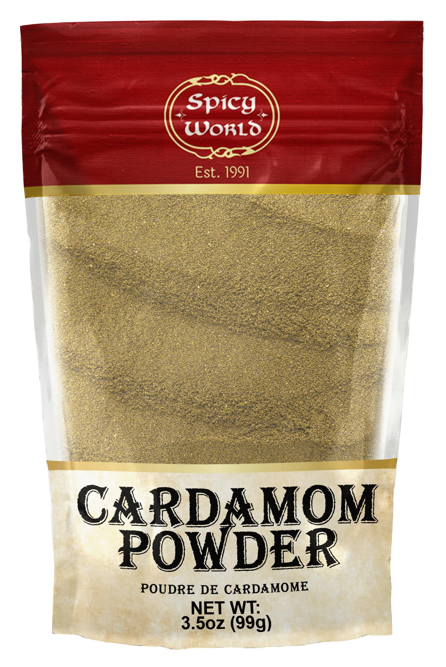 Spicy World Ground Cardamom KEF28 Powder (Cardamon) 3.5 Ounce Bag ...