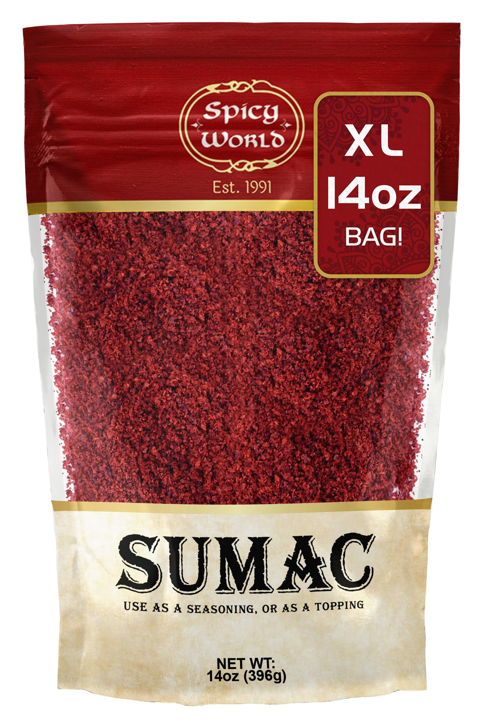Spicy World Ground Sumac ESF27 Spice 14 Oz Bulk Bag - Walmart.com