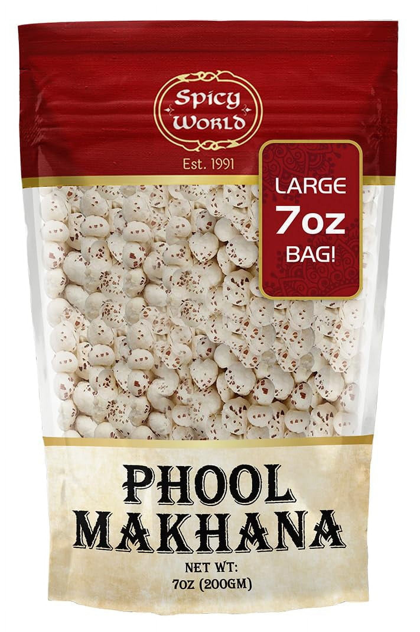 Spicy World Phool Makhana SAF21 (Fox Nut/Popped Lotus Root Seed/Popped ...