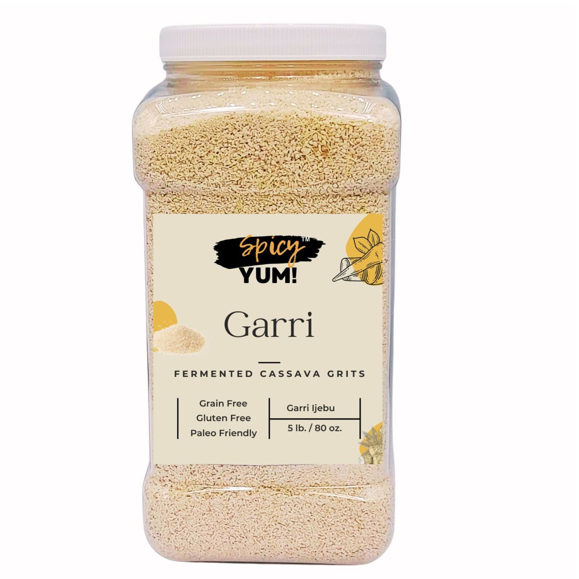 Spicy Yum! Gari Ijebu (Fermented Cassava Grits) - Gluten Free and Paleo ...