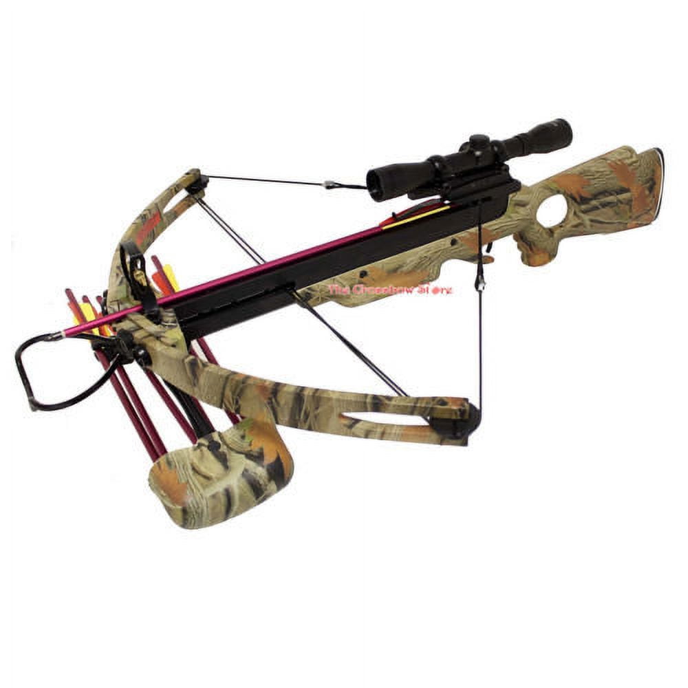 Spider 150 lb Green Camo Compound Crossbow 4x32 Scope Package - Walmart.com