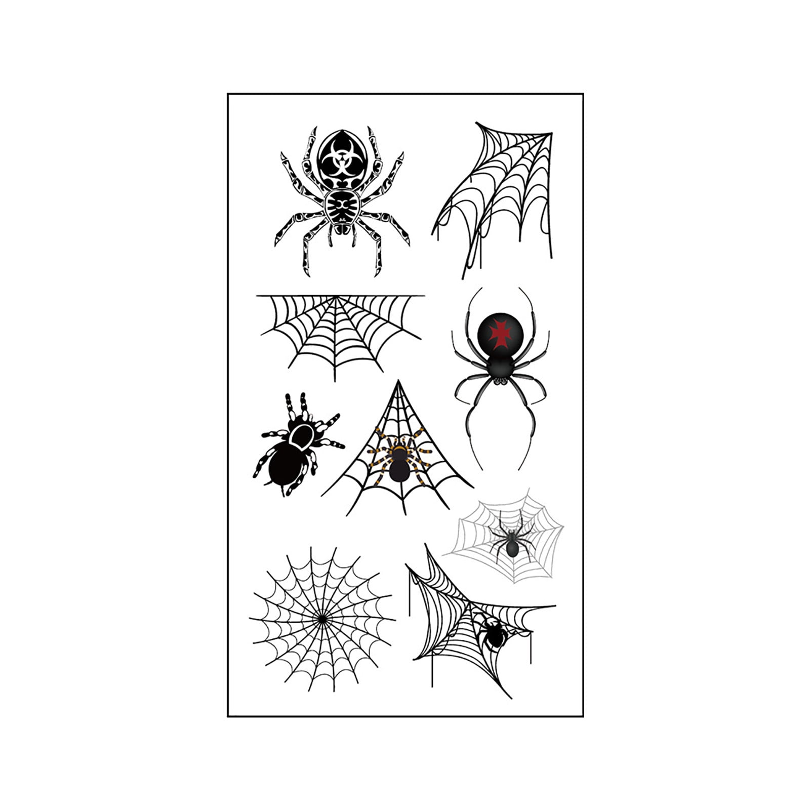 Spider 3d Waterproof Temporary Tattoo Stickers Body Art - Walmart.com