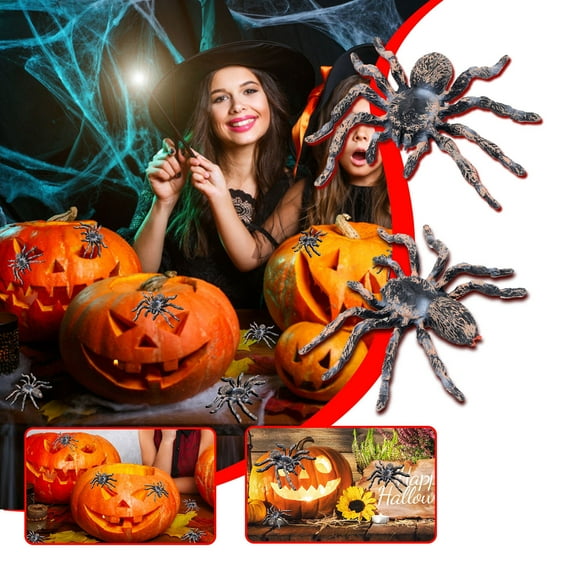 Spider Action Model Lifelike Insect Toy Figures,Fake Spider,Halloween ...