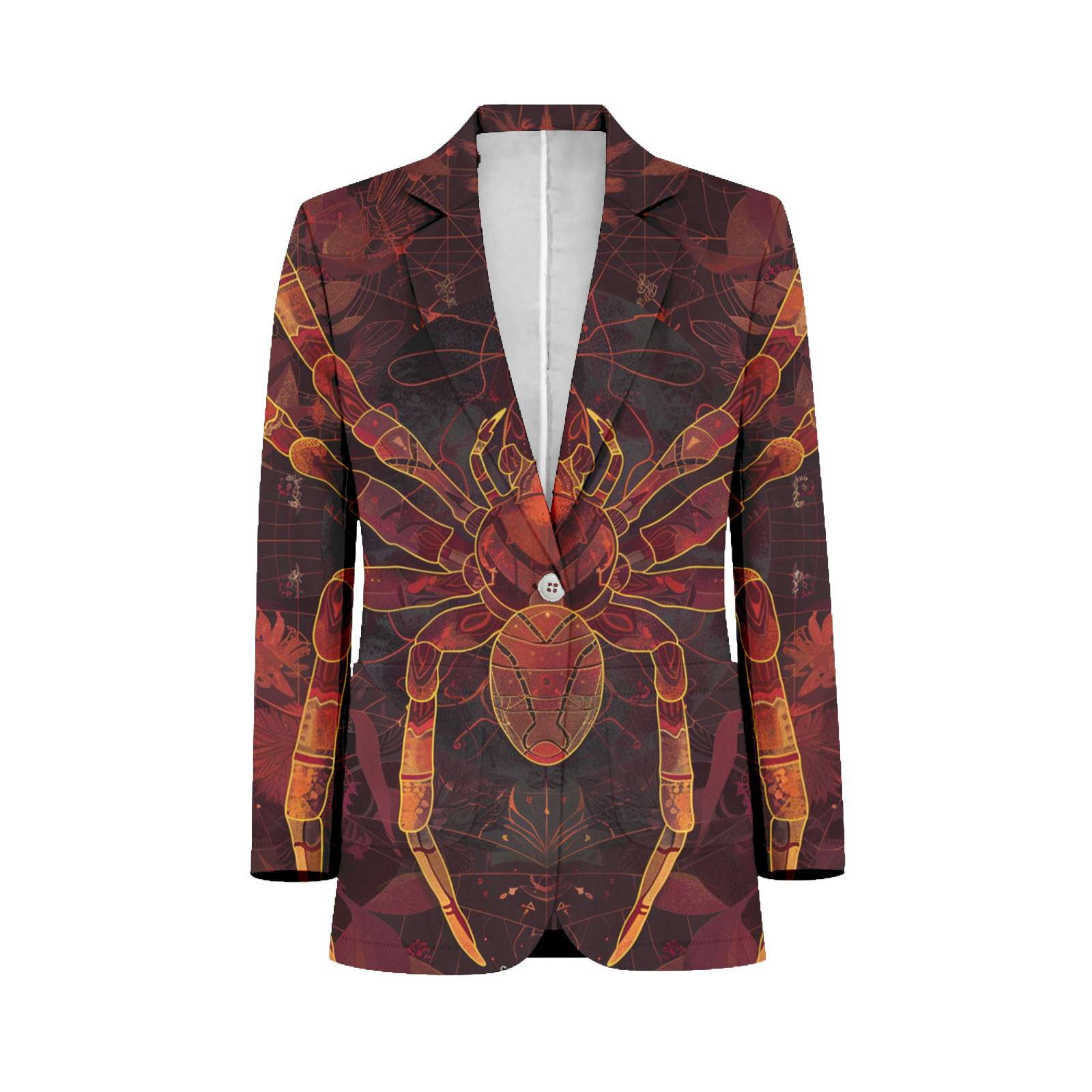 Spider And Spiderweb Customized Men's Suits full man Shawl Collar ...