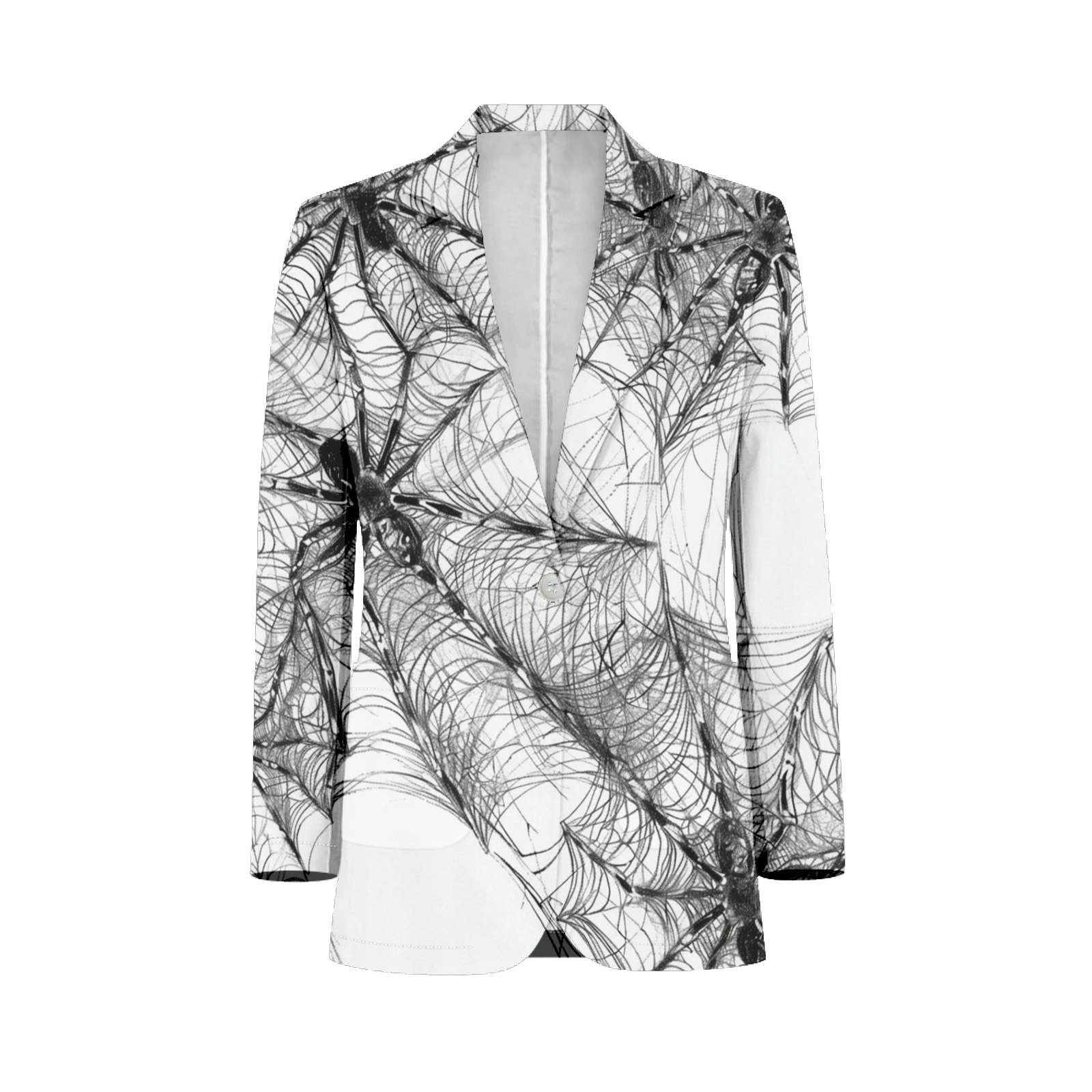Spider And Spiderweb Mens Suits Shawl Collar Slim Fit Suit Mens Groom ...