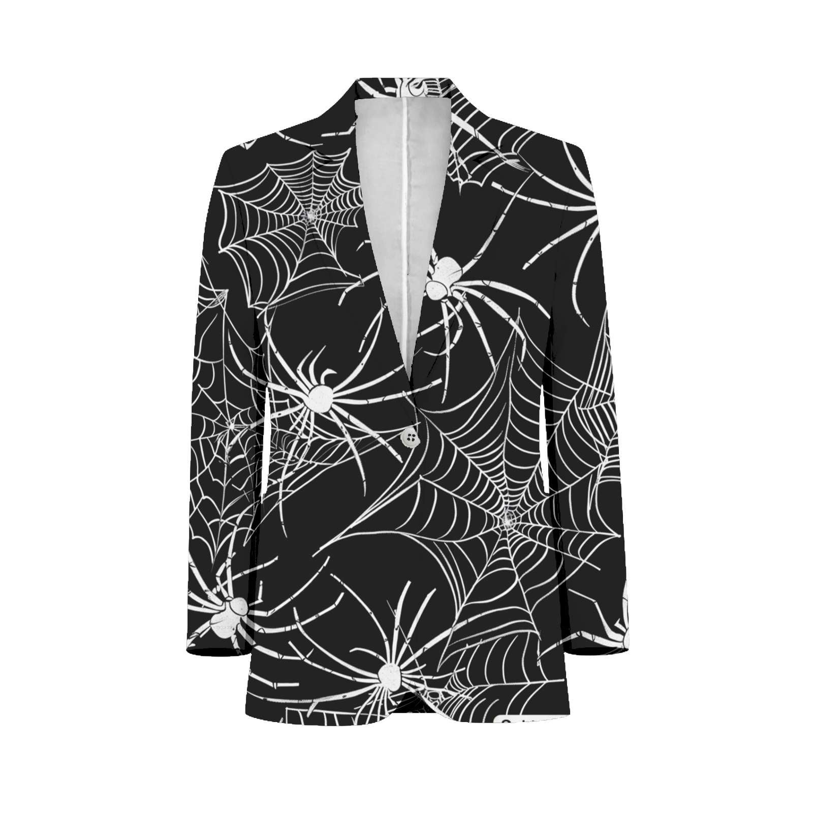 Spider And Spiderweb Mens Suits Shawl Collar Slim Fit Suit Mens Groom ...