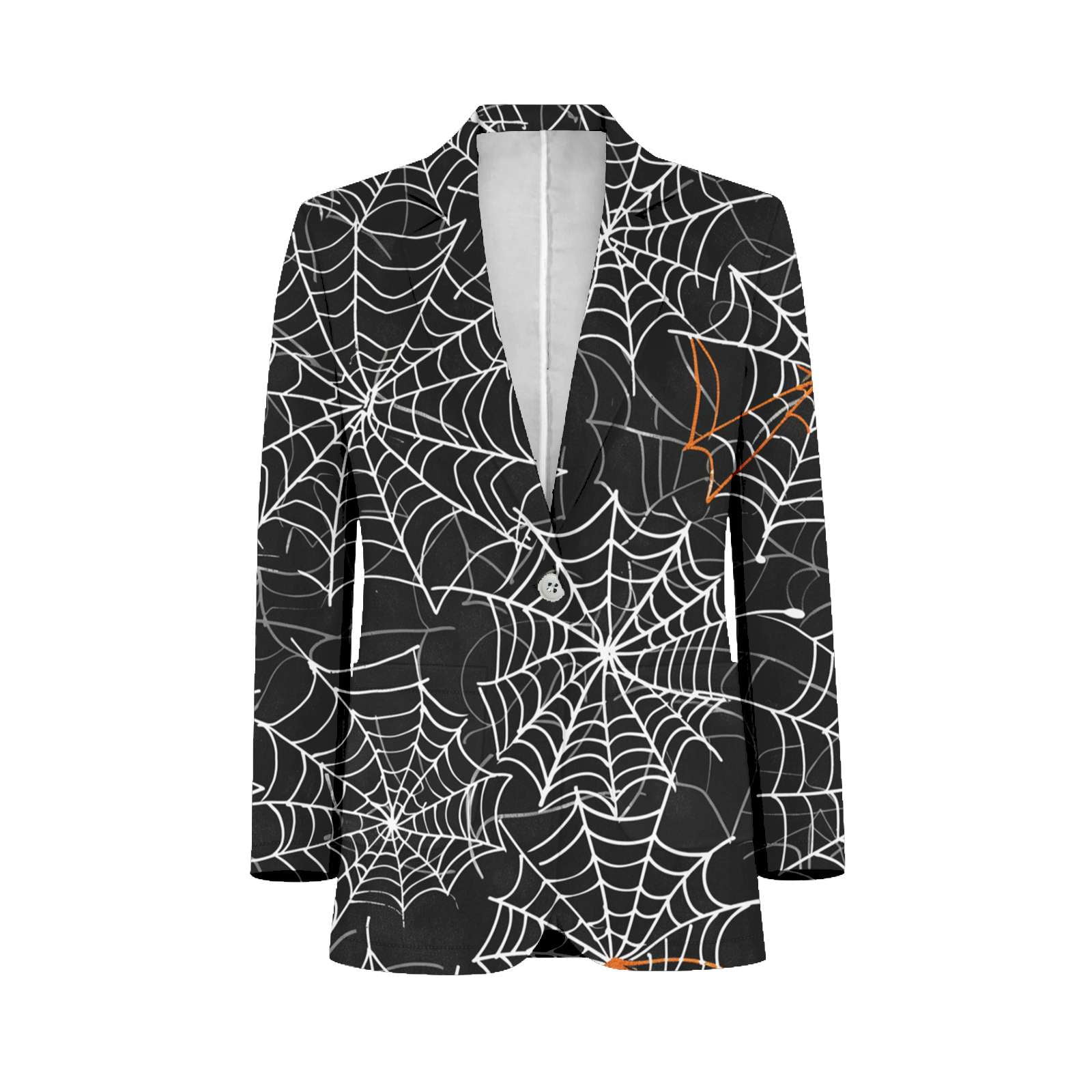 Spider And Spiderweb Mens Suits Shawl Collar Slim Fit Suit Mens Groom ...