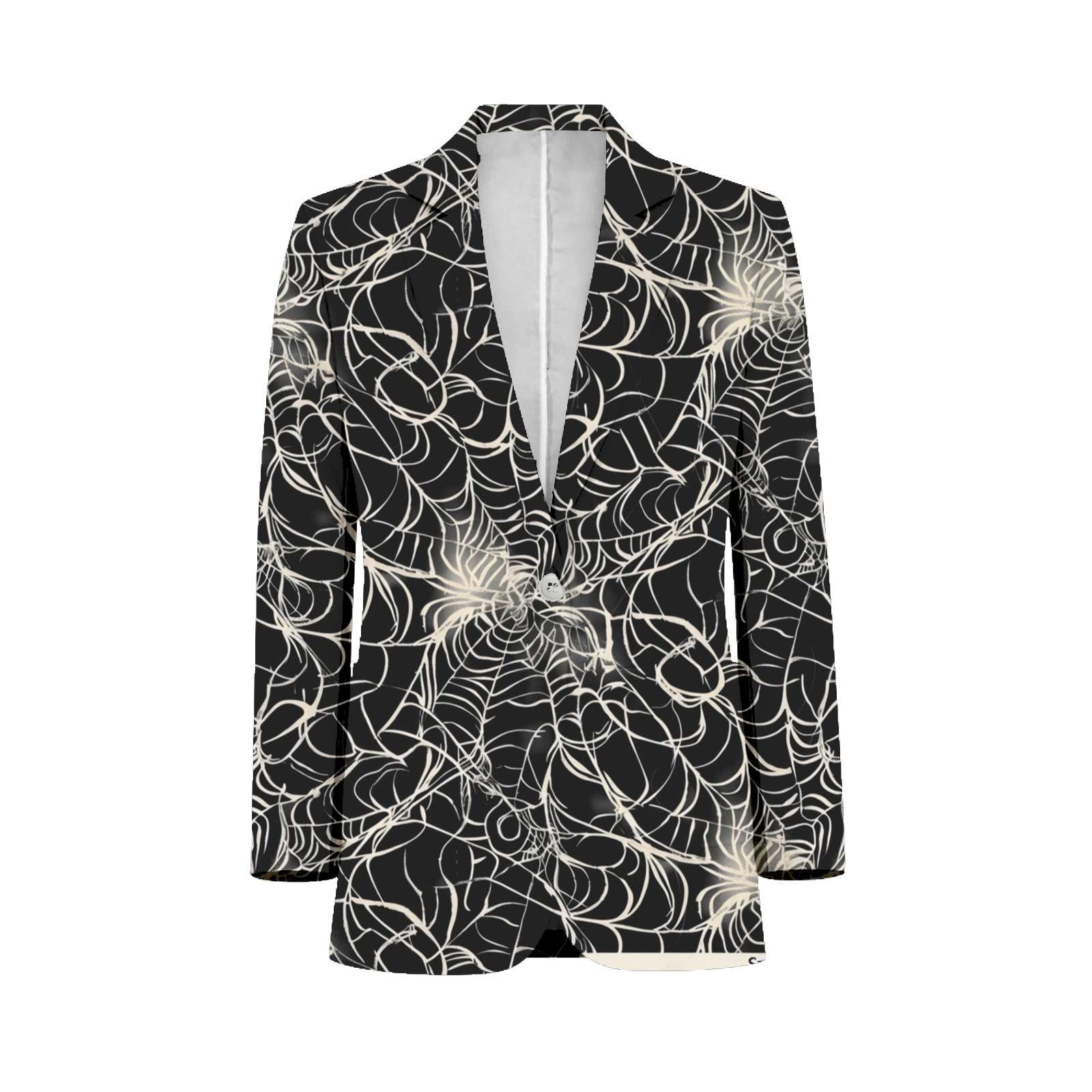 Spider And Spiderweb Mens Suits Shawl Collar Slim Fit Suit Mens Groom ...