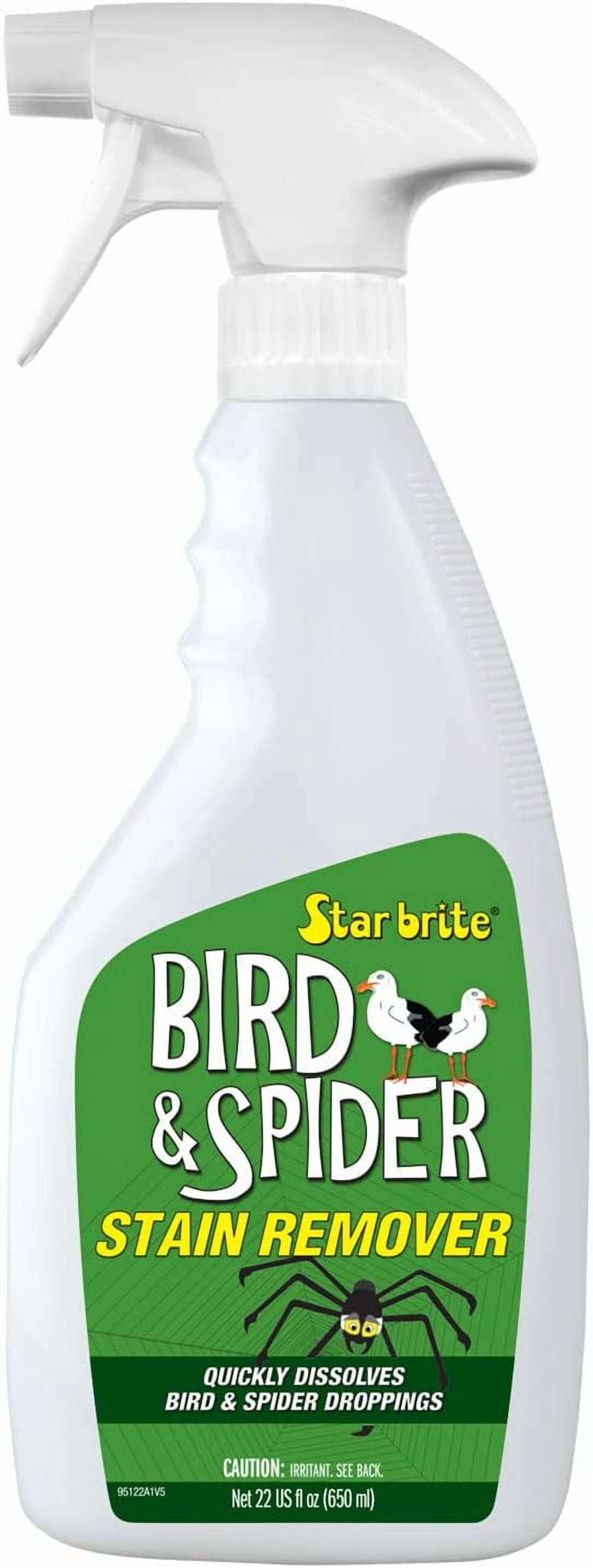 Spider & Bird Stain Remover Spray - Quickly Dissolve Bird Droppings ...