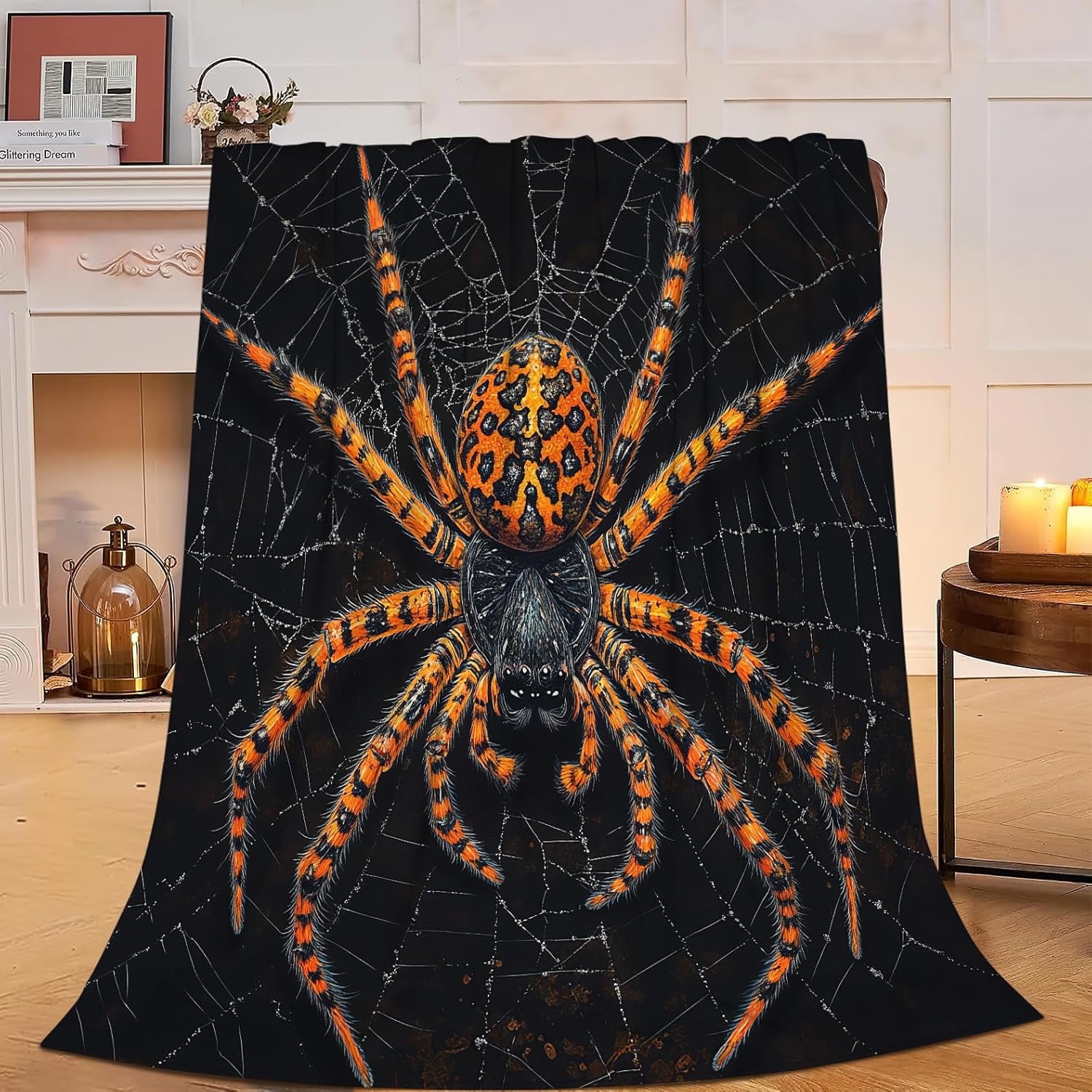 Spider Blanket Soft Cozy Spider Flannel Throw Blanket Warm Lightweight ...