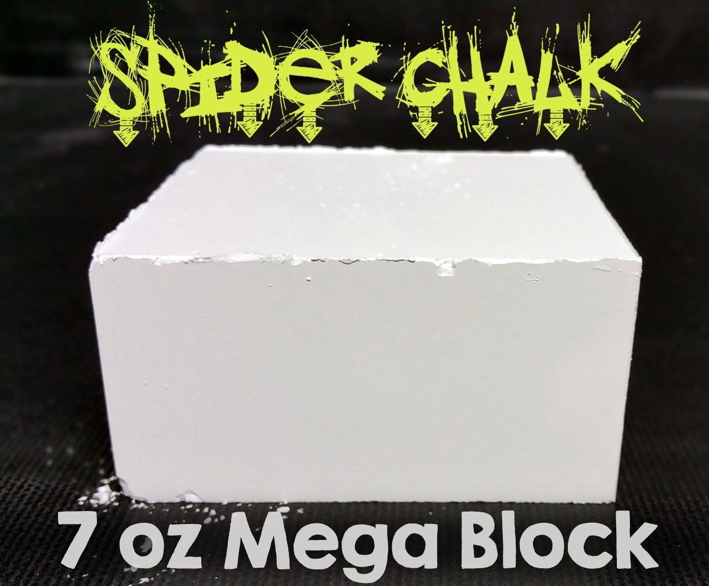 Spider Chalk 7oz. Super-Mega Gym Athletic Chalk Block - Pure Magnesium ...