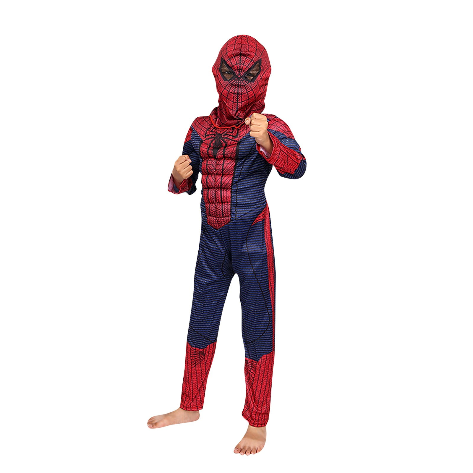 Spider Costume for Boys, Spider Superhero Man Halloween Cosplay Outfit ...
