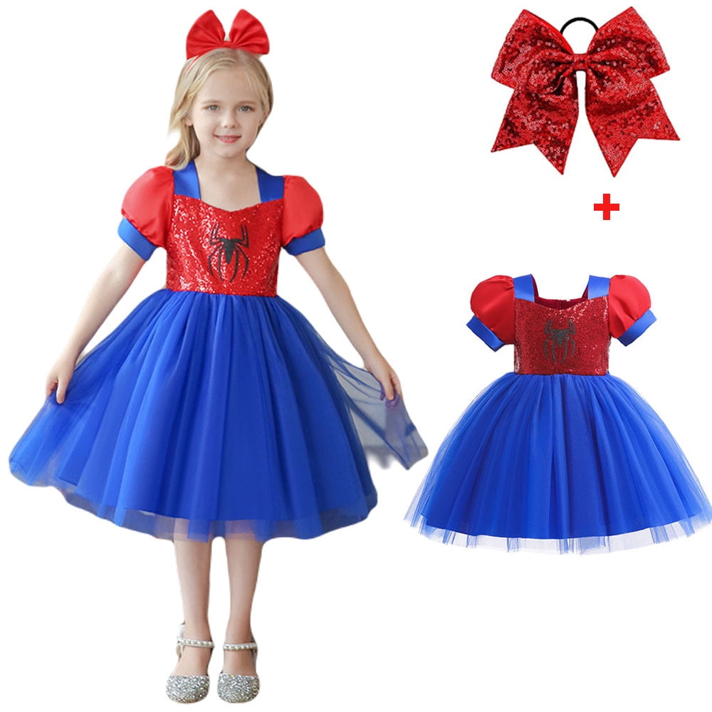 Spider Costume for Girls Princess Cosplay Dress Up Halloween Party ...